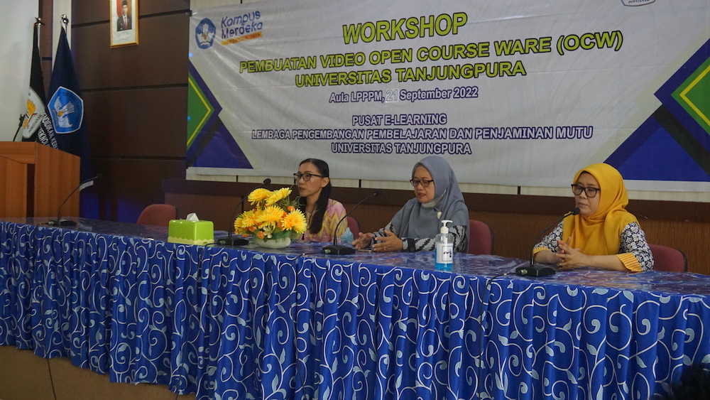 Workshop Pembuatan Video Open Course Ware (OCW) Universitas Tanjungpura ...