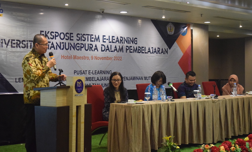 Ekspose Sistem E-Learning Universitas Tanjungpura Dalam Pembelajaran 2022
